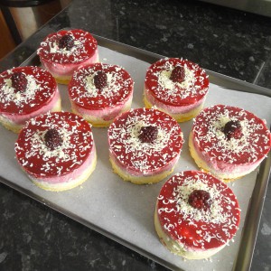 Bavarois vanille fruits rouges biscuit cake citron - La cuisine de Thomas